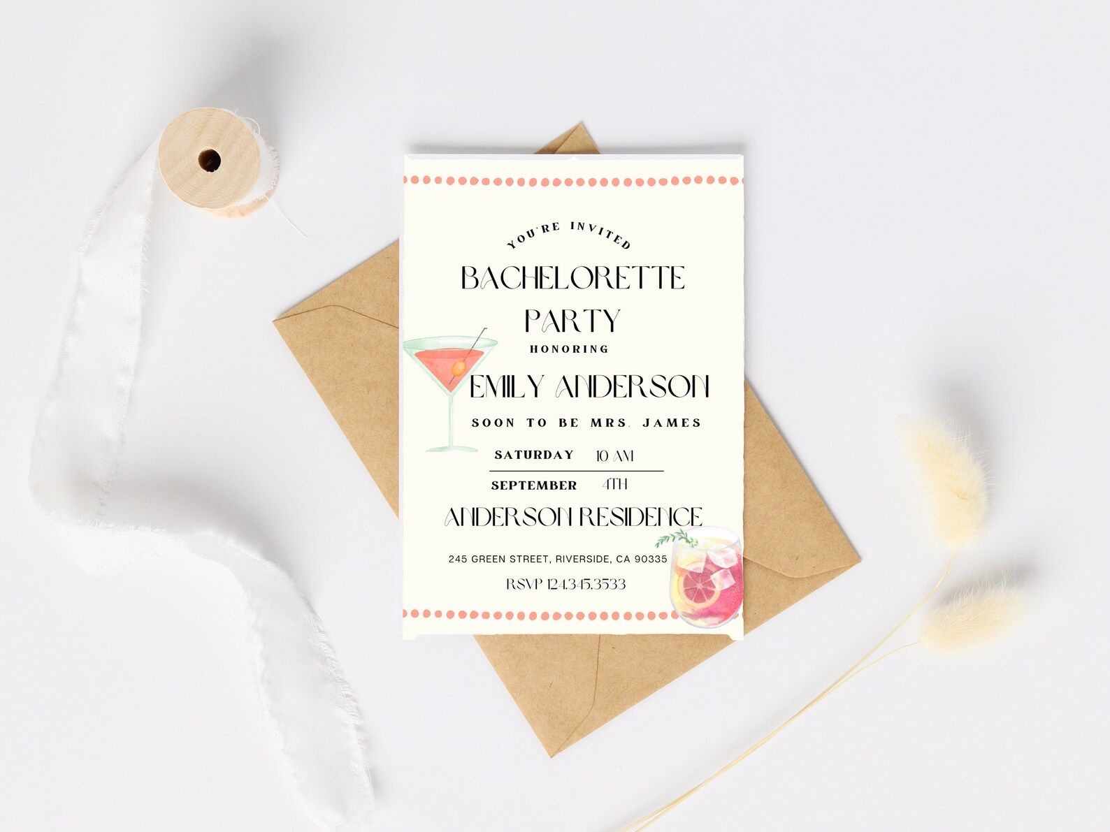 Customizable Bachelorette Party Invitation | Create Your Perfect Invite ...