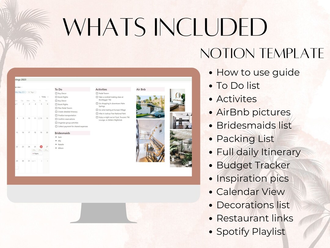 Editable Party Planning Notion Template for Bachelorette Party ...