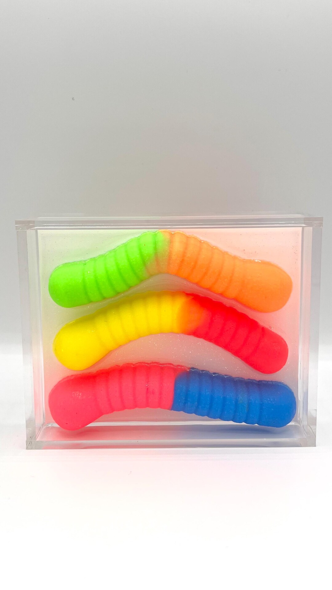 Handmade 3D Resin Sour Gummy Worms: Wall Decor Home Gift - Etsy