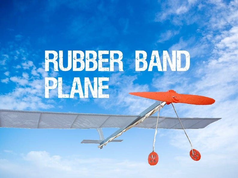 Rubber Band Plane - Etsy