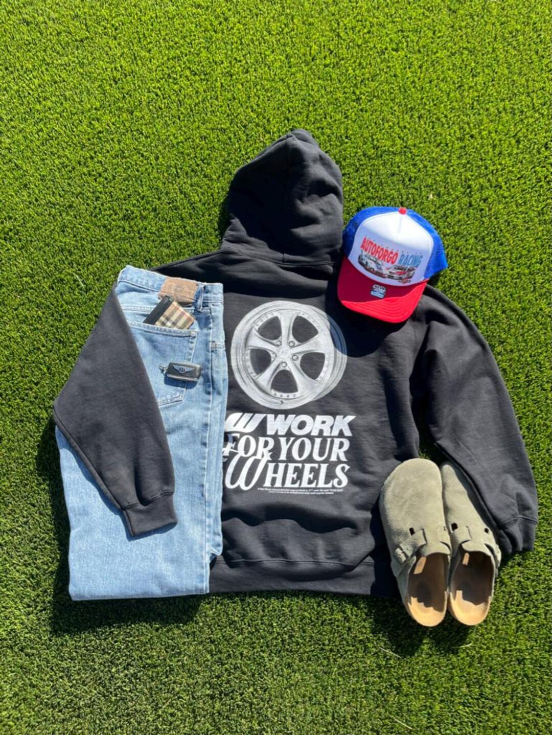 VSKF JDM Wheels Hoodie – Stylish Japanese Car Culture Sweatshirt ...