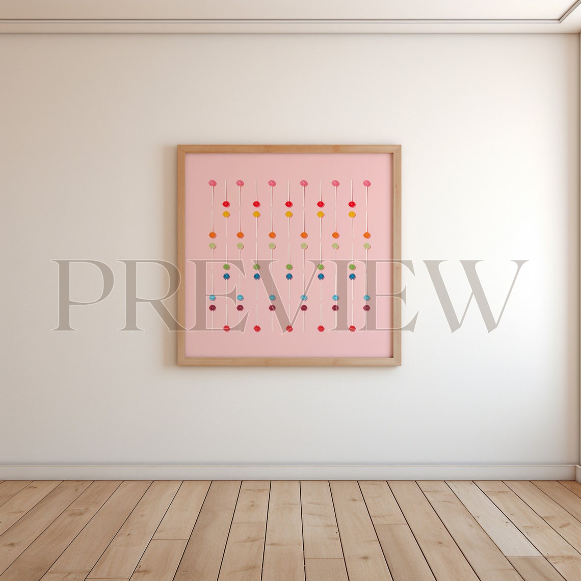 4 Square Frame Mockups | Wood Sign Mockup | Square Wood Frame | Poster ...