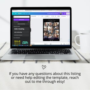 Memory Board Template, Funeral Picture Collage Sign Set Templates ...