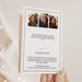 Funeral Program Template, Editable Photo Funeral Program, CANVA ...