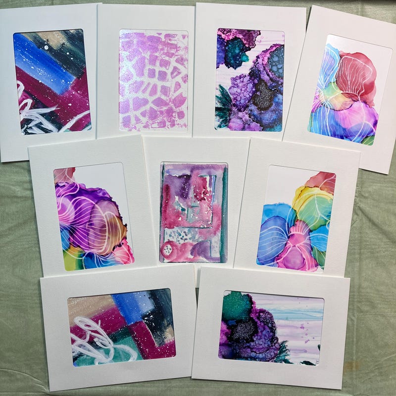 Abstract Greeting Cards - Etsy