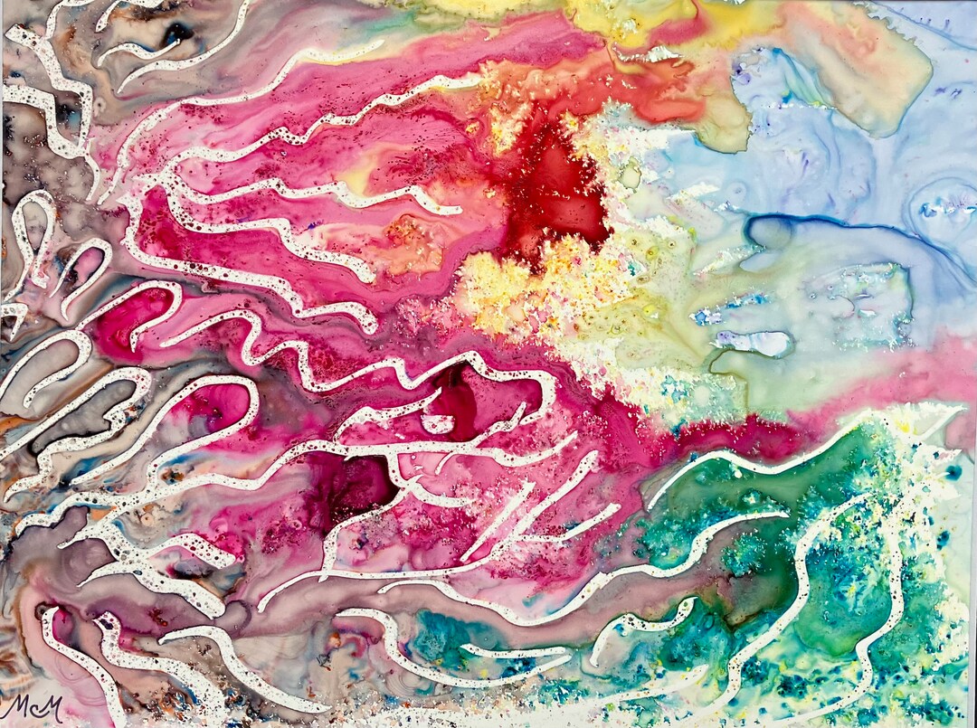 Abstract Ocean Coral Reef Art Tropical Underwater Watercolor - Etsy