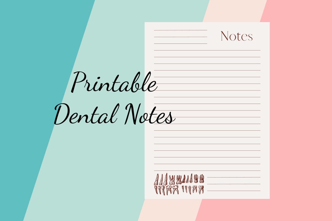 Digital Dental Notes | Dentistry Notes | Dental Hygiene Notes | Dental ...