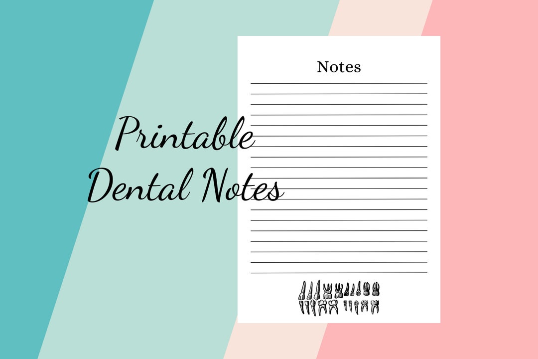 Digital Dental Notes | Dentistry Notes | Dental Hygiene Notes | Dental ...