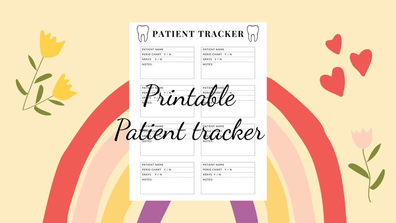 Digital Patient Planner | Patient Tracker | Dental Hygiene Student ...