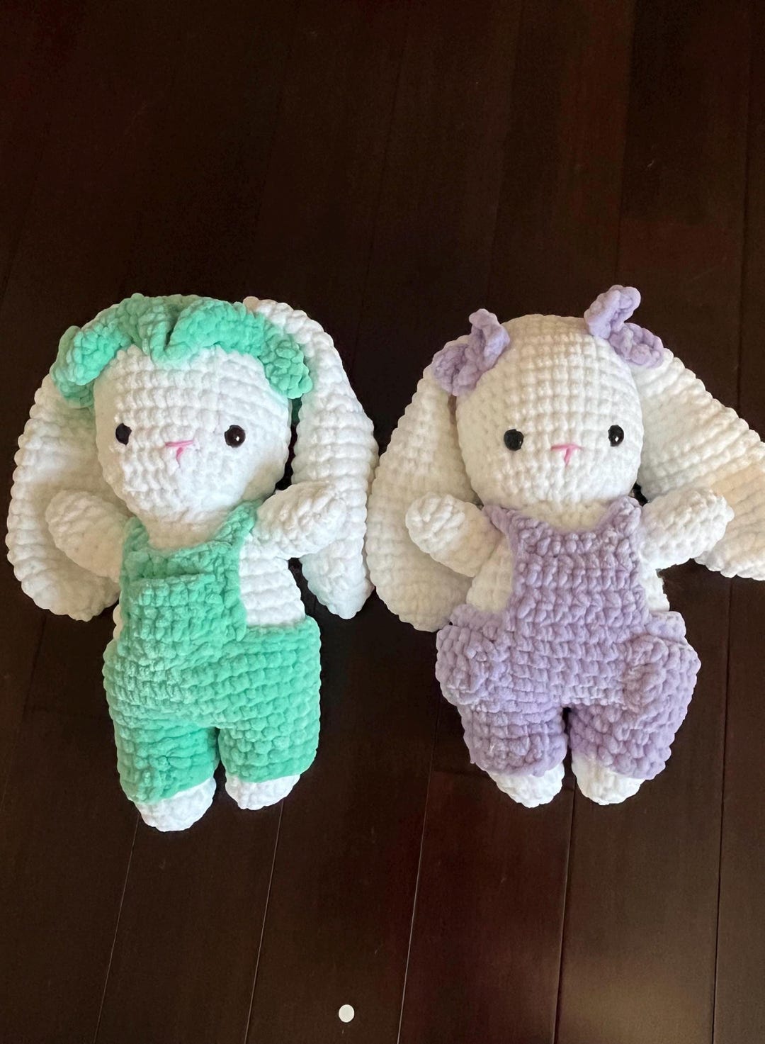 Custom Bunny With Overalls Crochet Plushie - Etsy