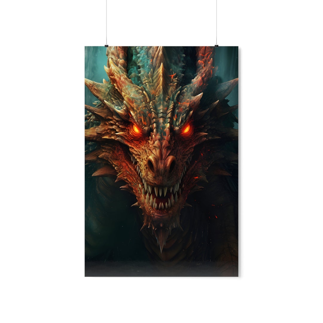 Fantasy Dragon Posters - Etsy