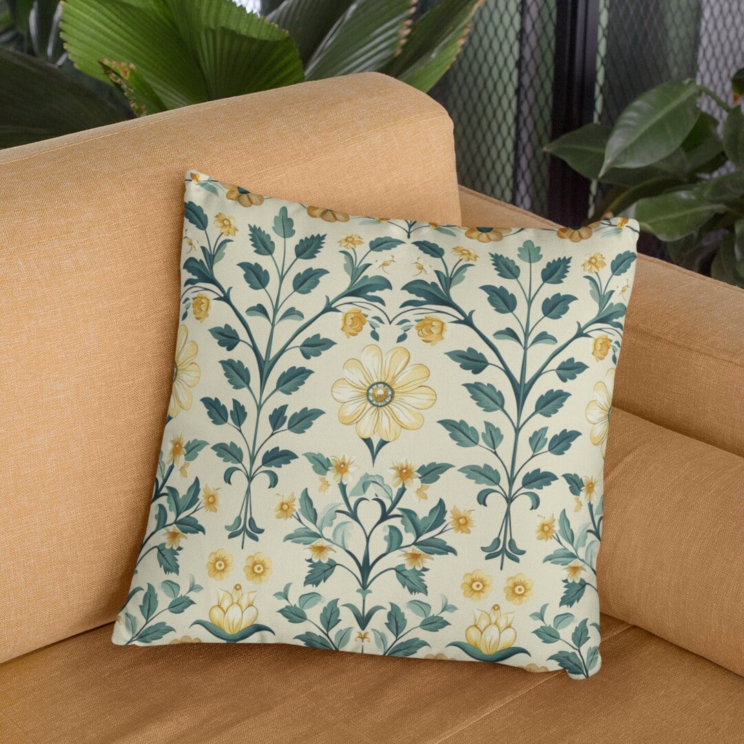 Featherington Bridgerton-inspired Light Yellow Regency Square Pillow ...