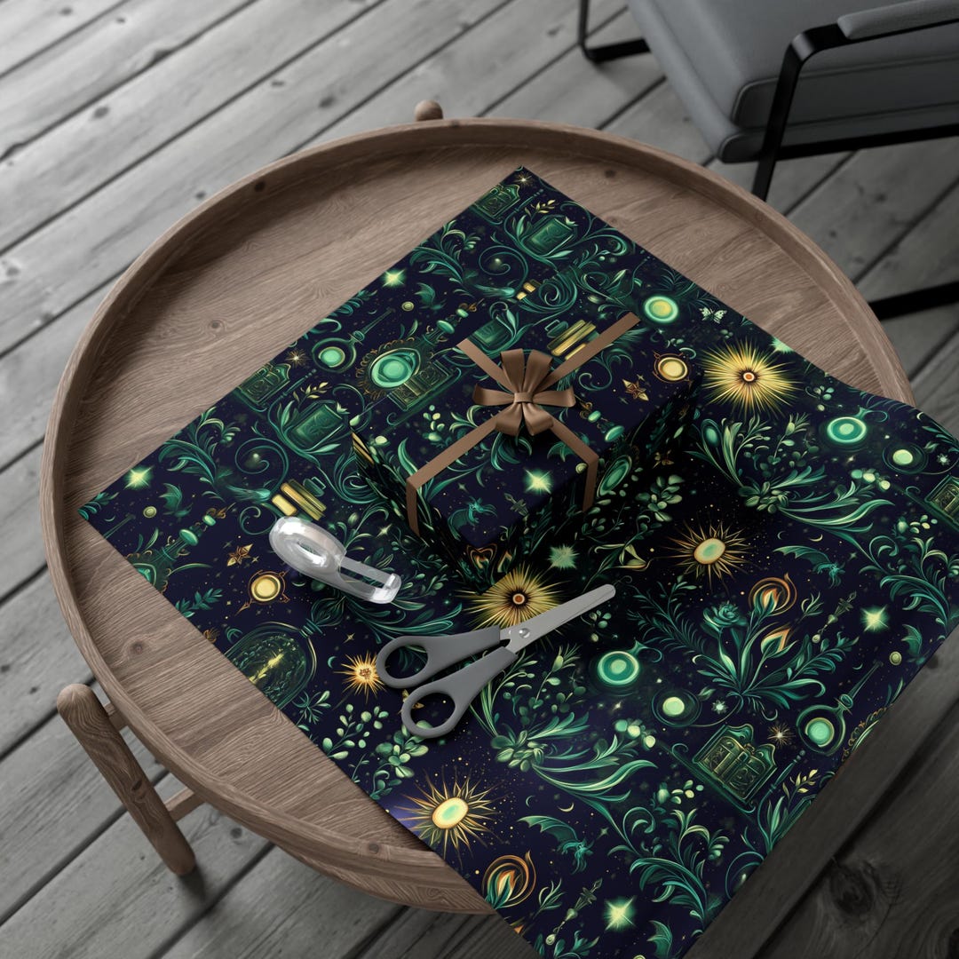 Elphaba the Wicked Witch Wrapping Paper Wicked-inspired Fantasy Gift ...