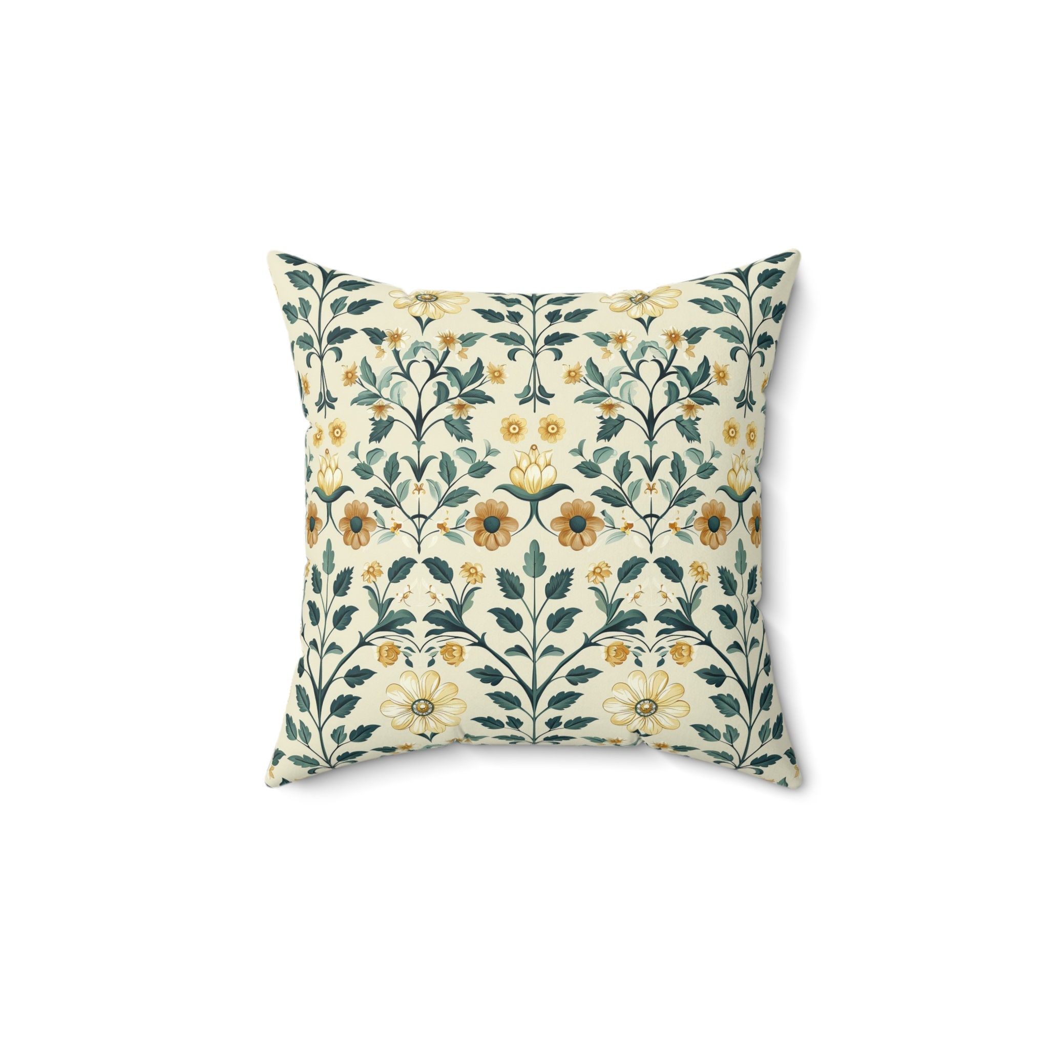 Featherington Bridgerton-inspired Light Yellow Regency Square Pillow ...