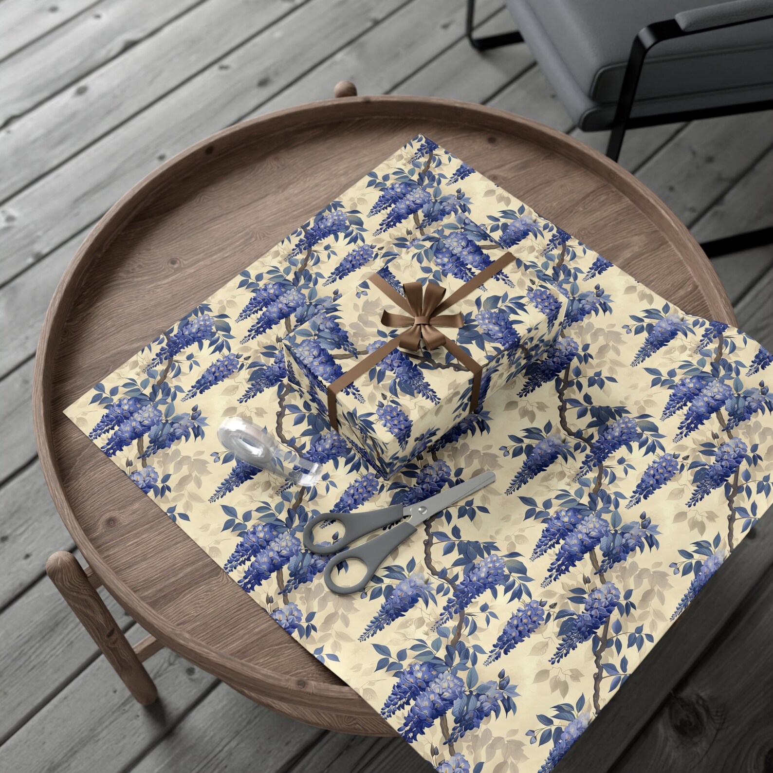 Bridgerton-inspired Wisteria Gift Wrap Elegant Regency Wrapping Paper ...