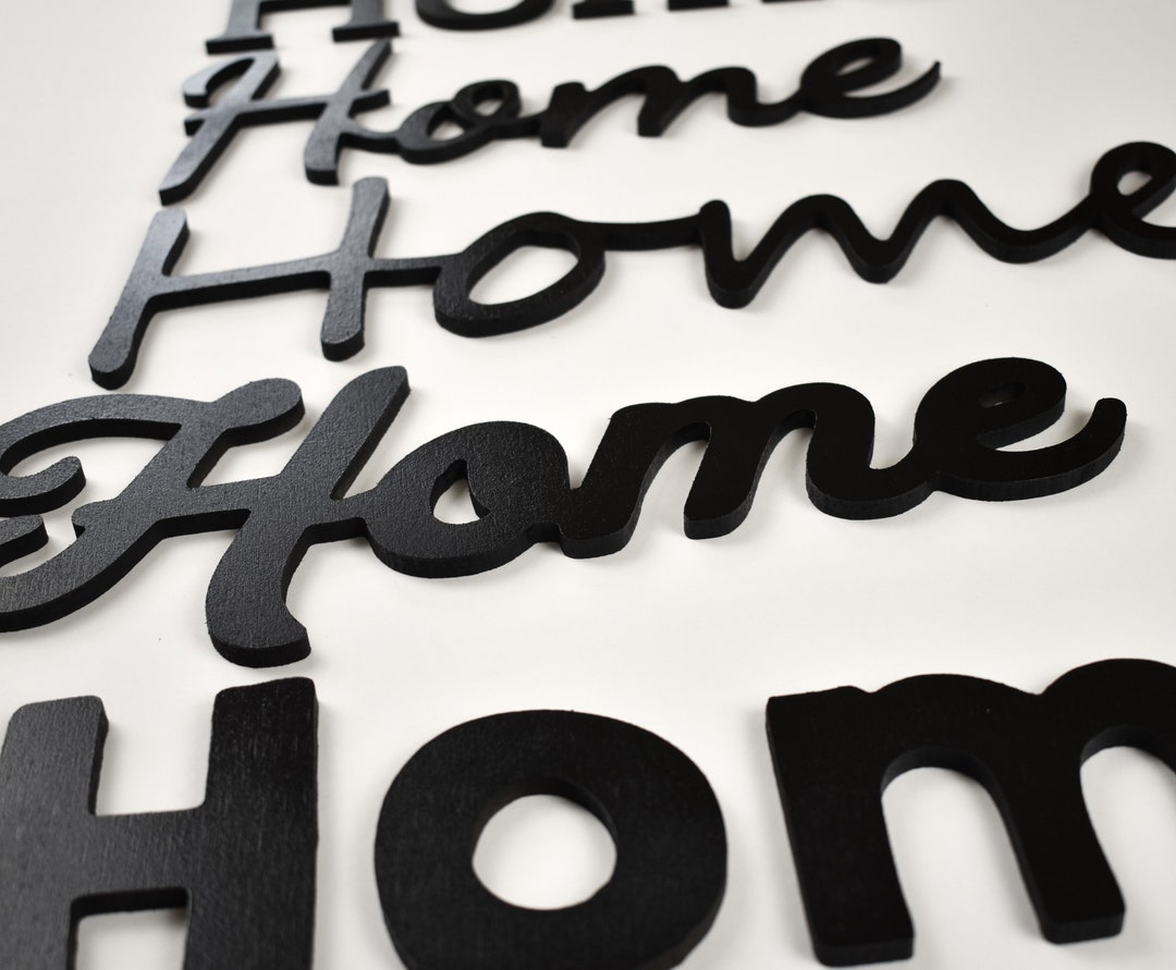 Custom Word Cut Out Type Any Word White Black or Blank - Etsy Australia