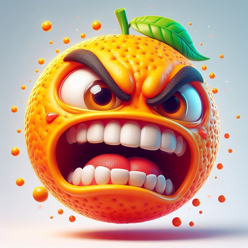 Angry Fruit Images - Etsy