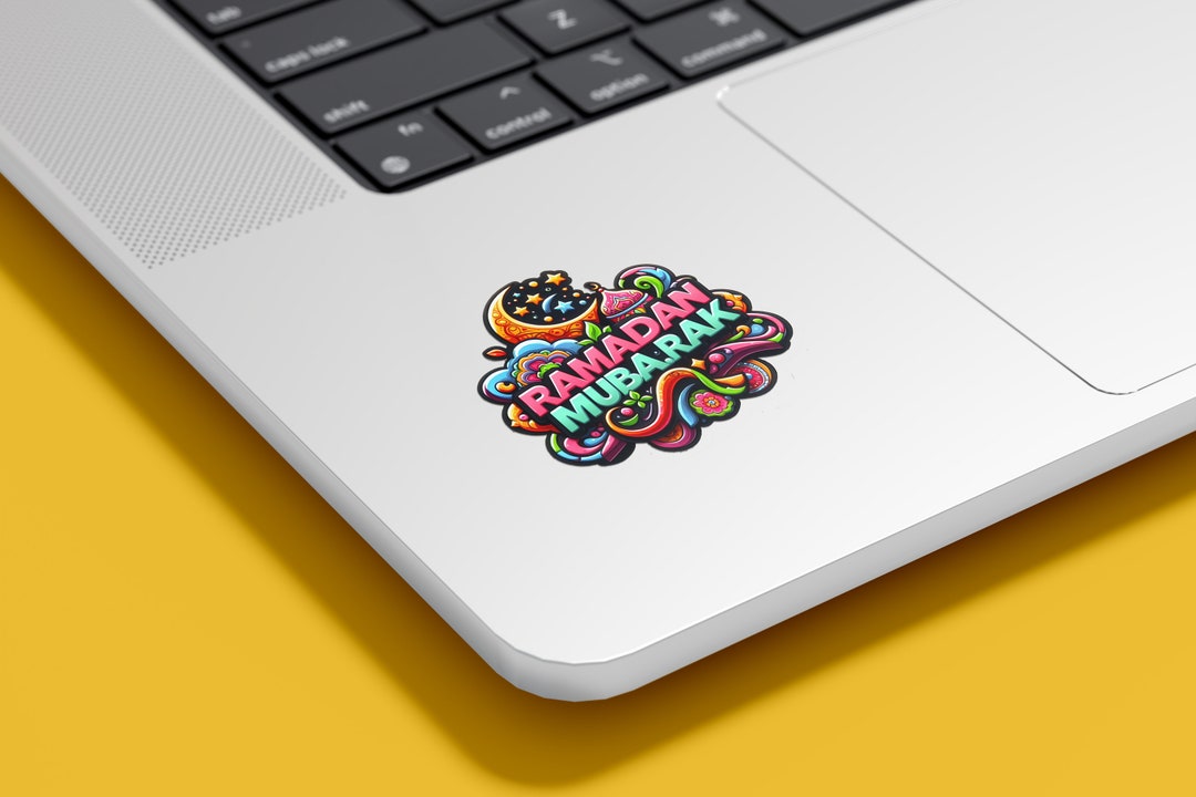 Ramadan Mubarak Vinyl Waterproof Sticker - Etsy
