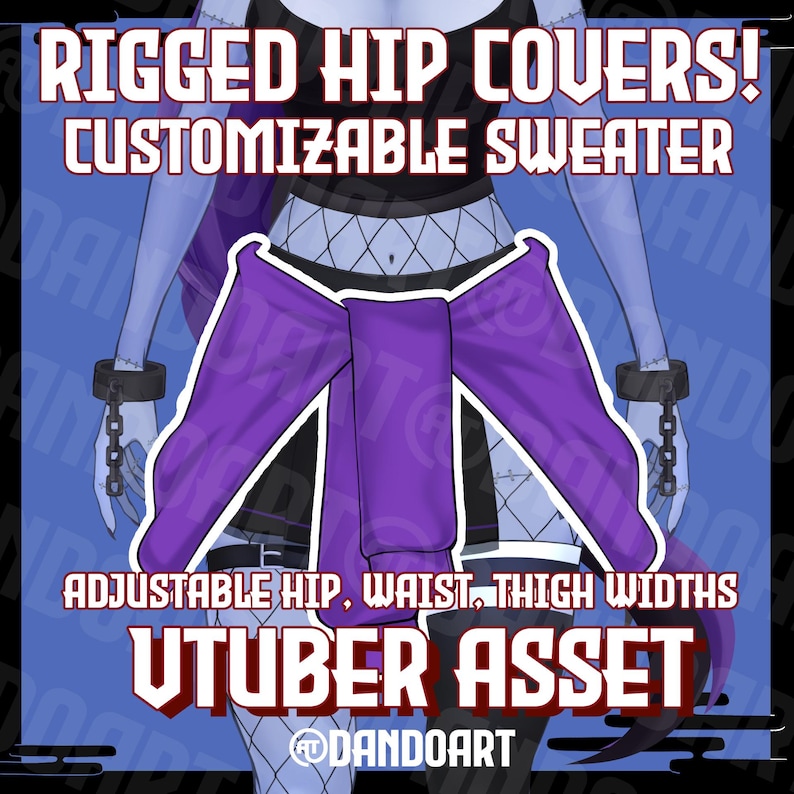 Sweater Hip Cover Rigged Live2d Vtuber Asset - Customizable, Adjustable ...