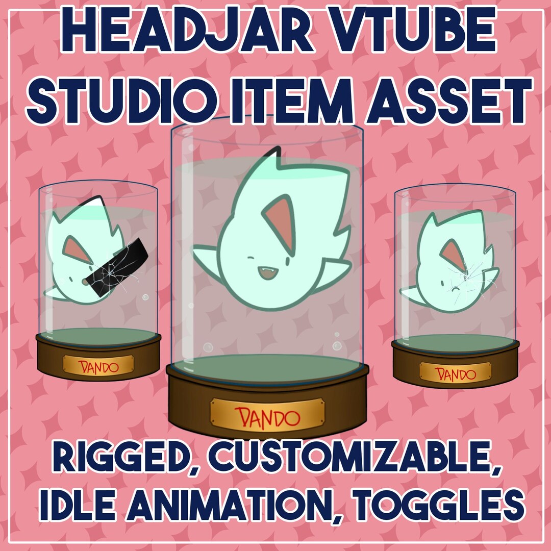 Head Jar Vtuber Live2d Asset - Vtube Studio Item - Fully Rigged and ...