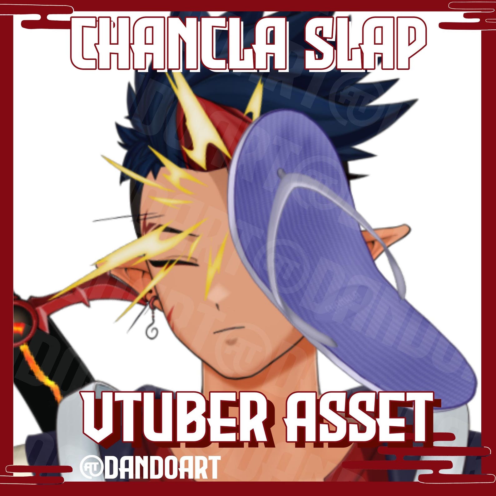 Chancla Bonk Slipper Slap Animated Vtuber Asset With Included Syncable ...