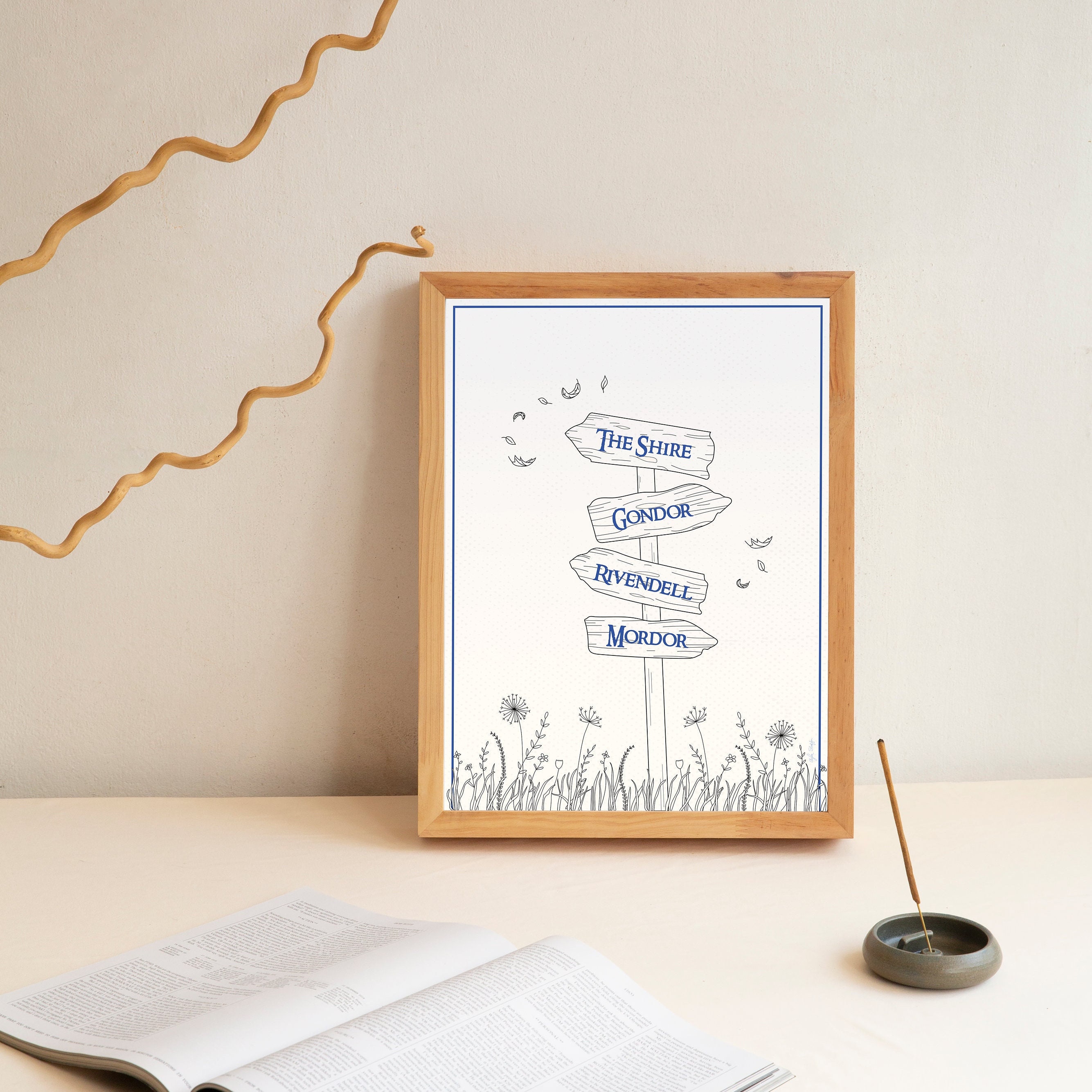 Wooden LOTR Sign Fantasy Aesthetic Lord of the Rings - Etsy