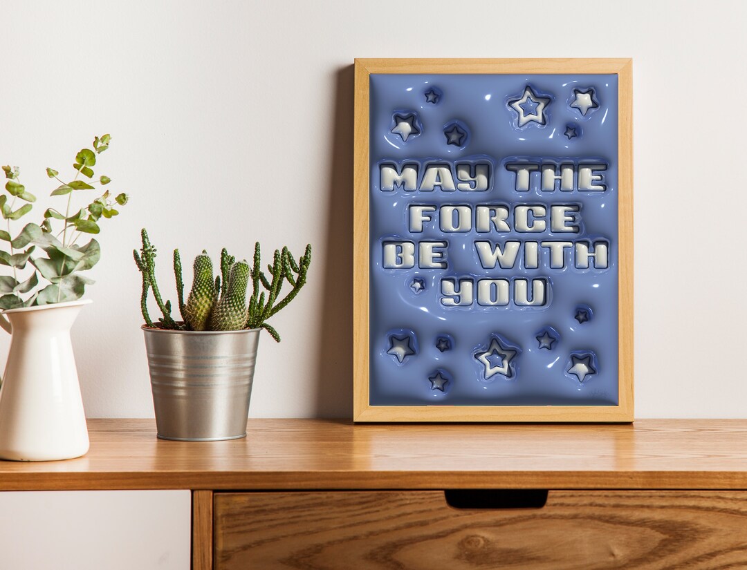 Star Wars Inspired Quote Poster | Star Wars Wall Art | Mid Century ...