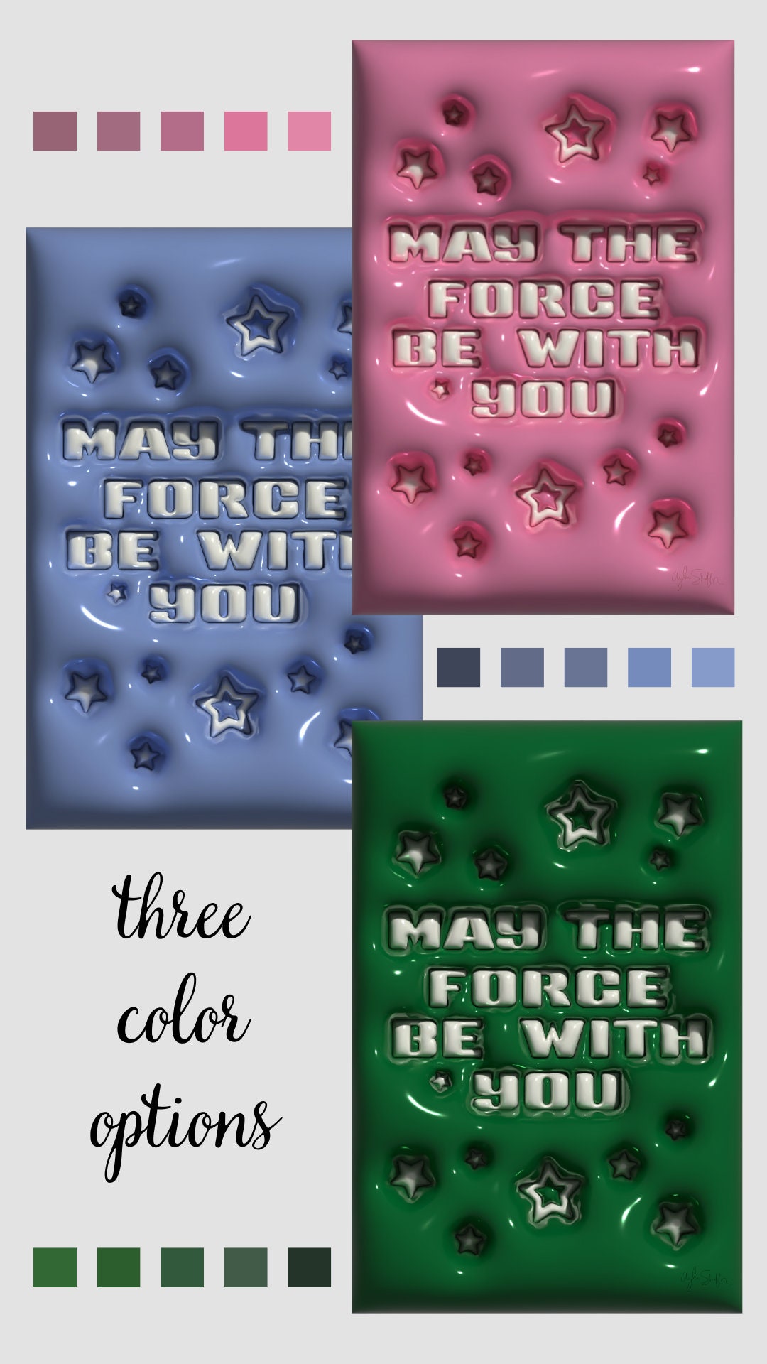 Star Wars Inspired Quote Poster | Star Wars Wall Art | Mid Century ...