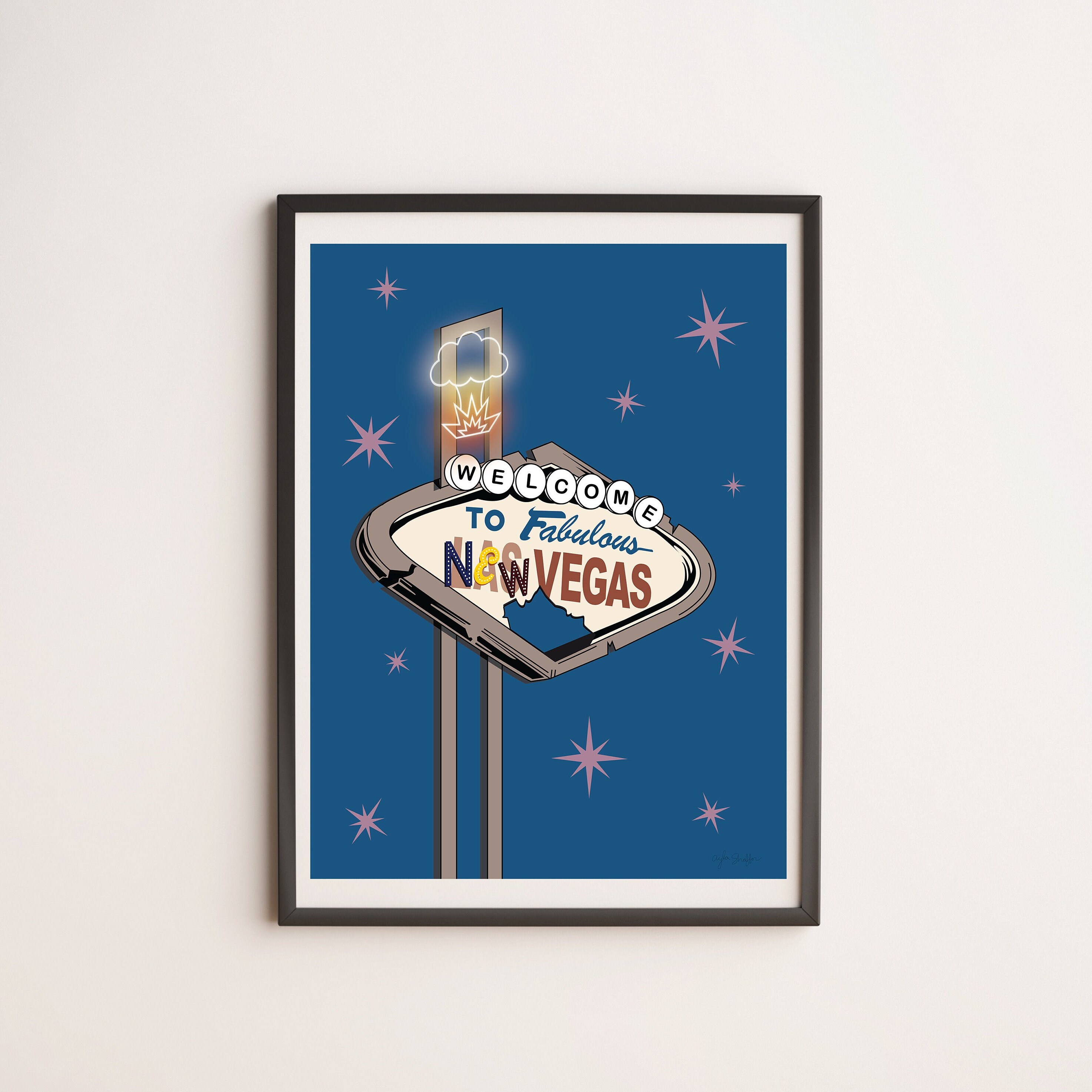 New Vegas | Fallout Inspired | Minimalist Poster | Trendy Aesthetic ...