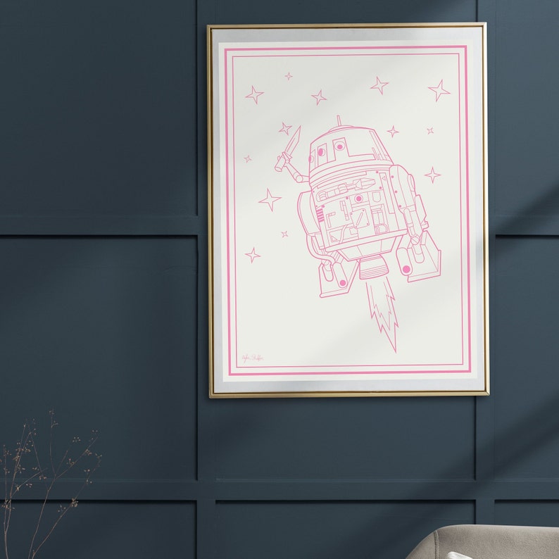 Chopper Poster Star Wars Inspired Minimalist Droid Poster Trendy ...