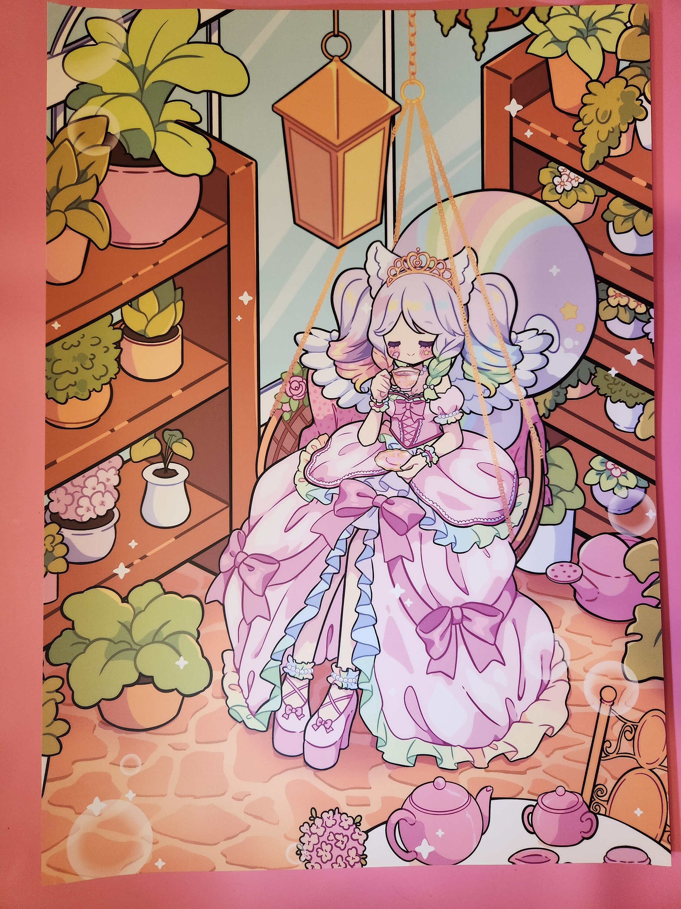 Princess Mari Greenhouse Teatime Poster - Etsy