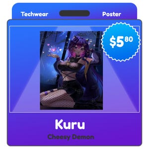 Techwear Kuru Poster - Etsy