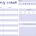 Printable Daily Planner One Page Daily Planner Daily - Etsy