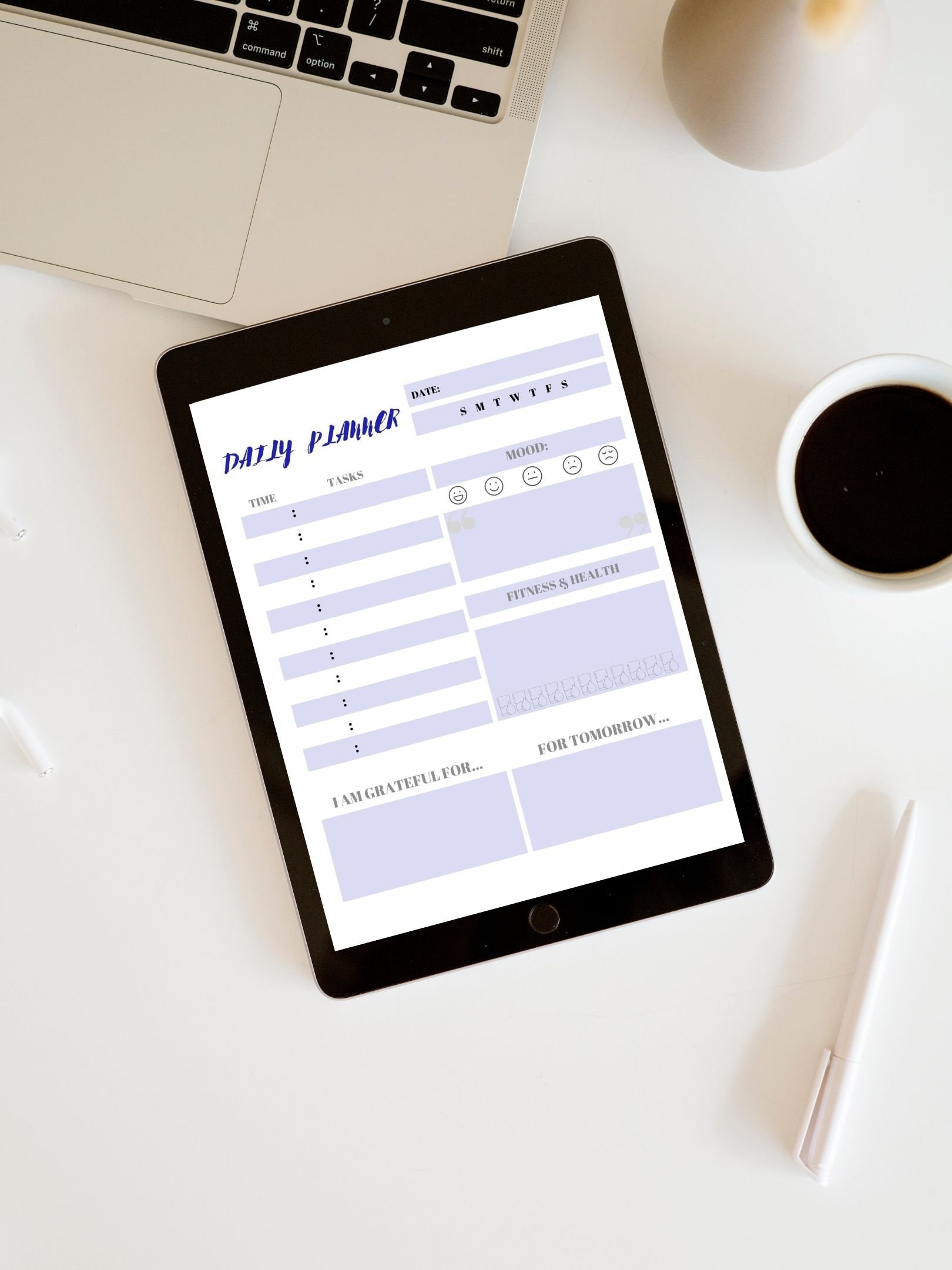 Printable Daily Planner One Page Daily Planner Daily - Etsy