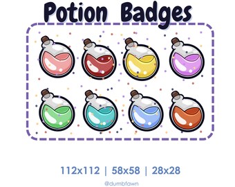 Magical Potion Badges Twitch Subscriber Bit Badge, Channel Point Icon ...