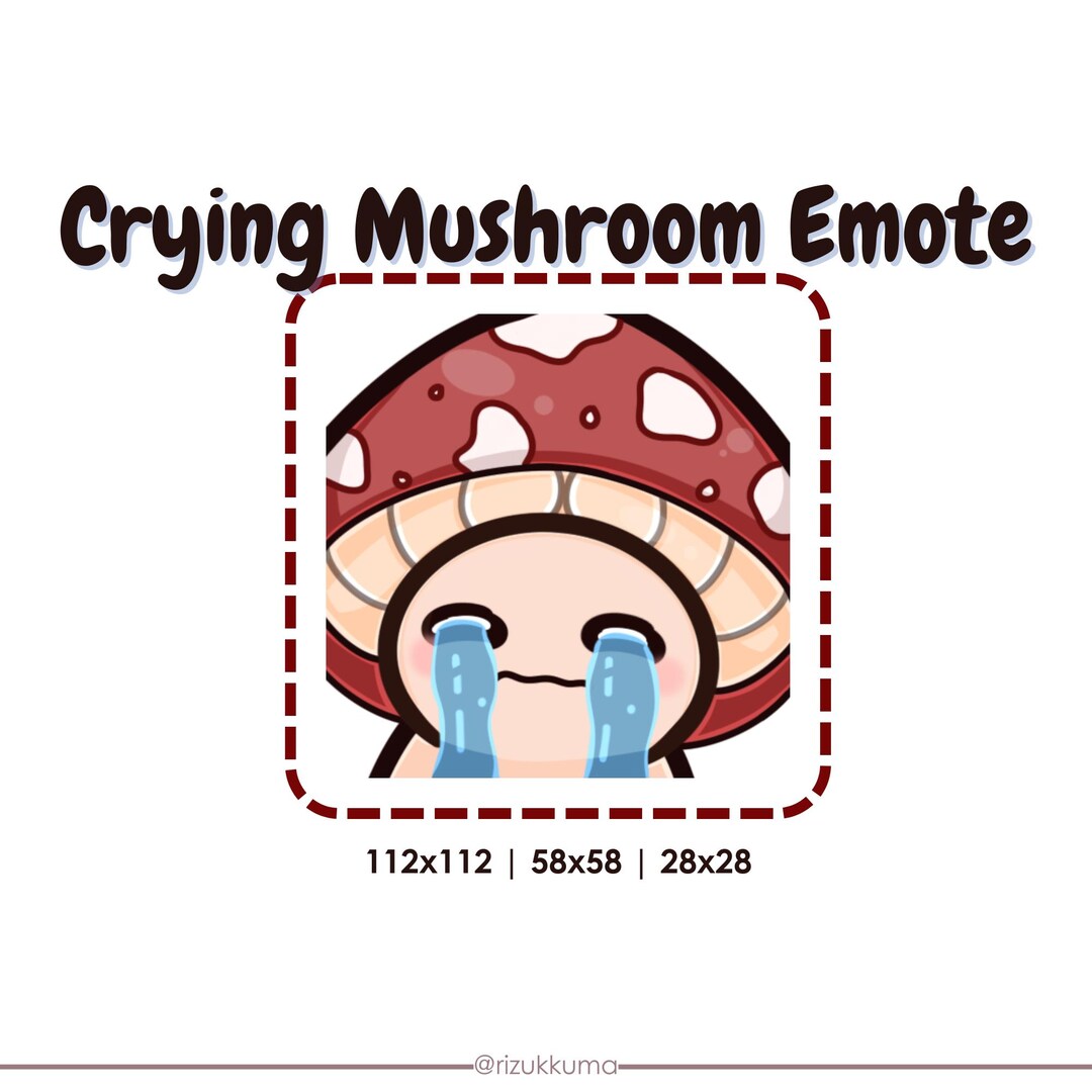 Chibi Crying Red Mushroom Twitch Emotes || Discord Emotes - Youtube ...