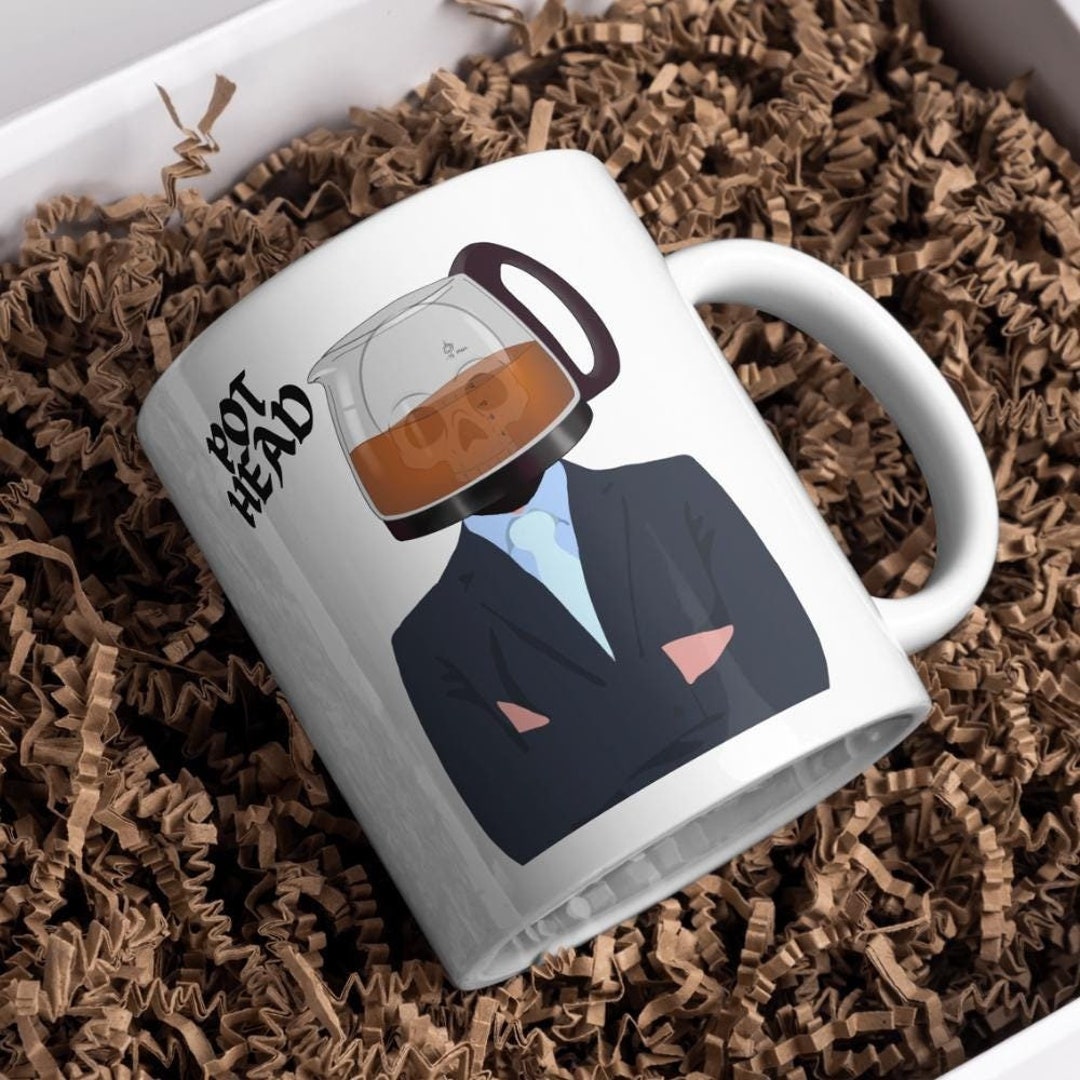 Pot Head Coffee Lover Mug, Traditional Coffee Pot Gift, Coffee Lover ...