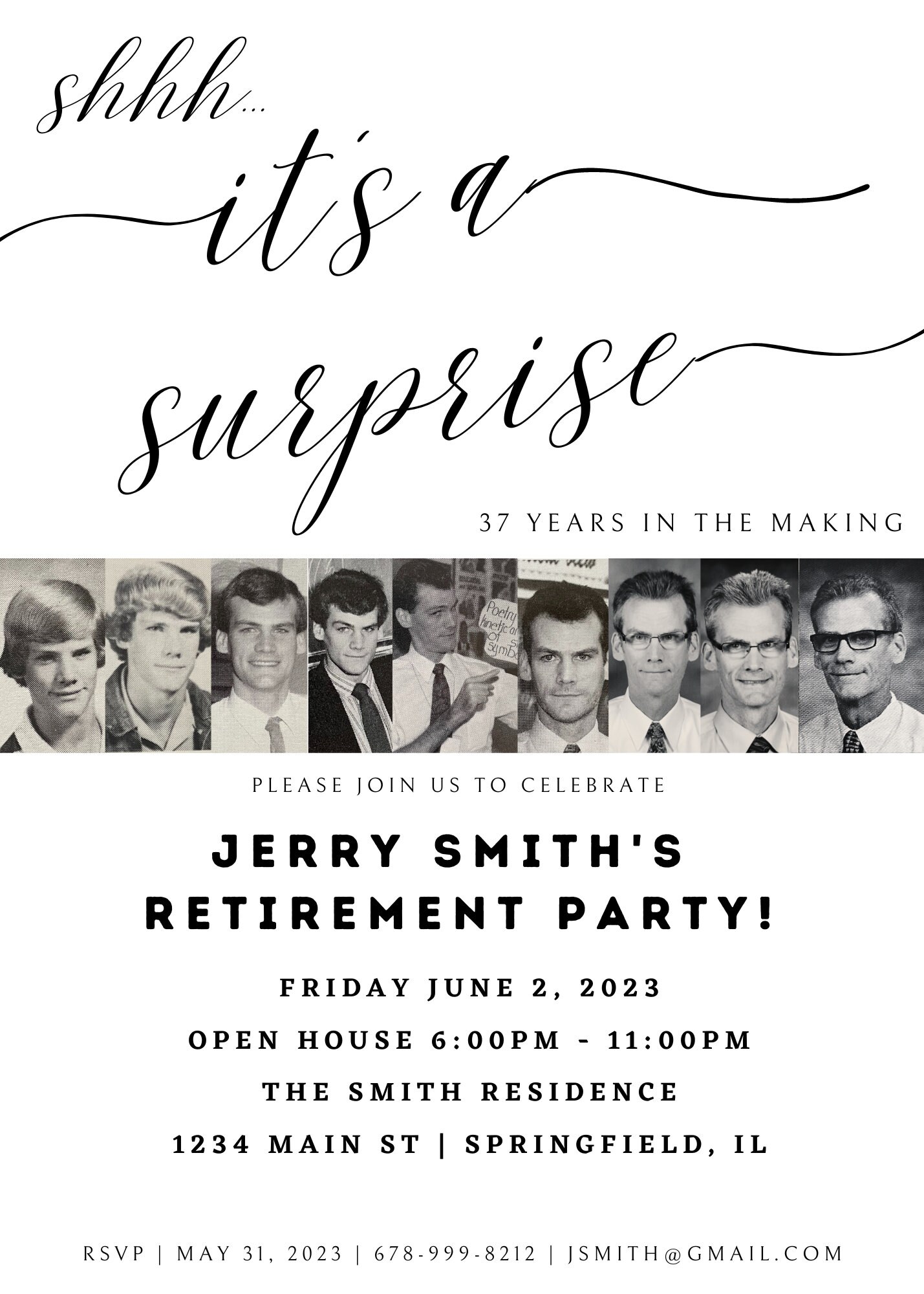 Custom Retirement Party Invitation- Digital Download - Etsy