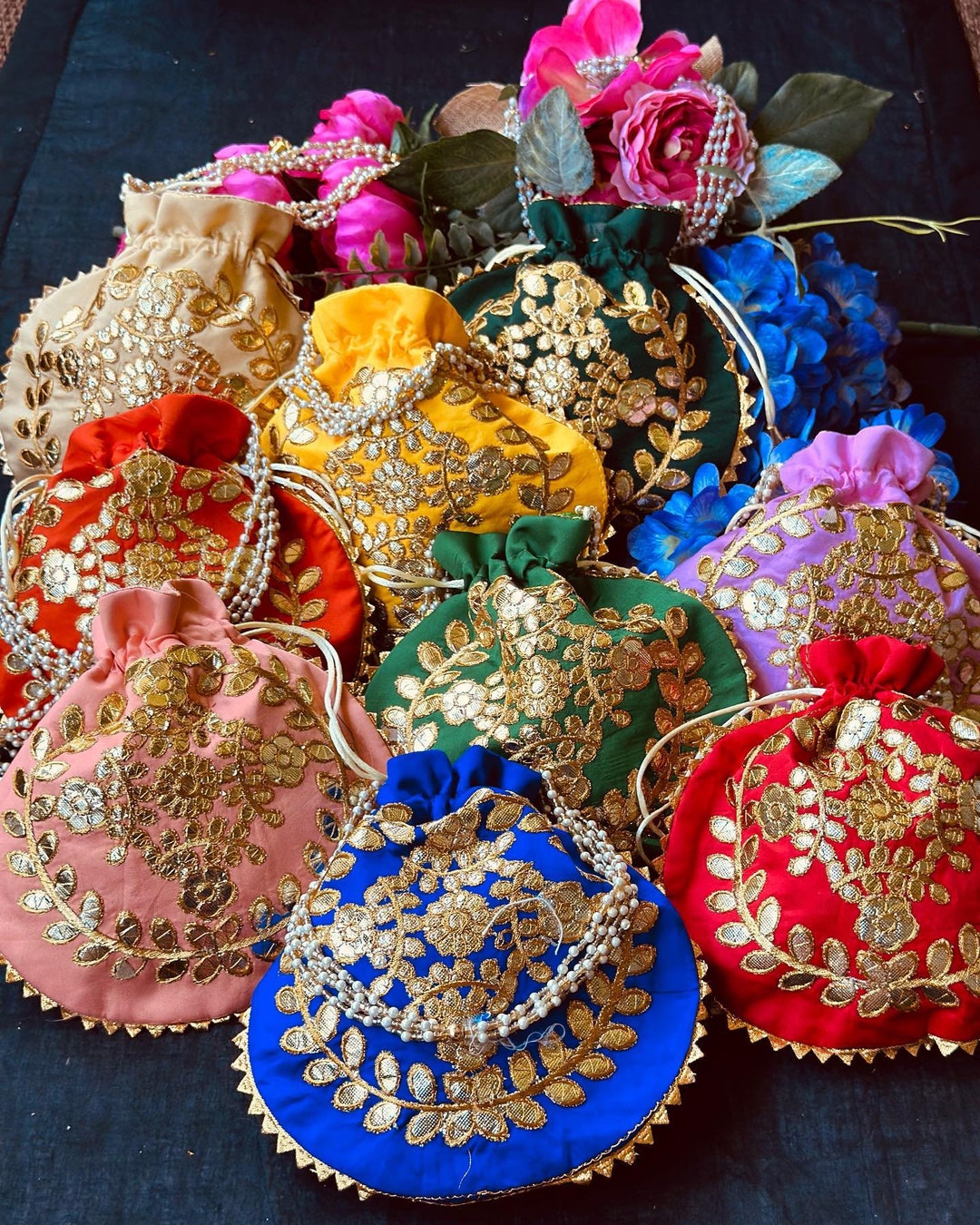 Indian Potli Bag Indian Wedding Favor Return Gifts Wedding - Etsy