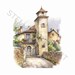 Watercolor Old French Town Clipart - 8 High Quality Pngs - Digital ...