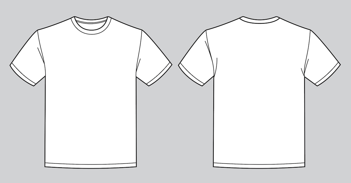 Shirt Vector Template (Download Now) - Etsy