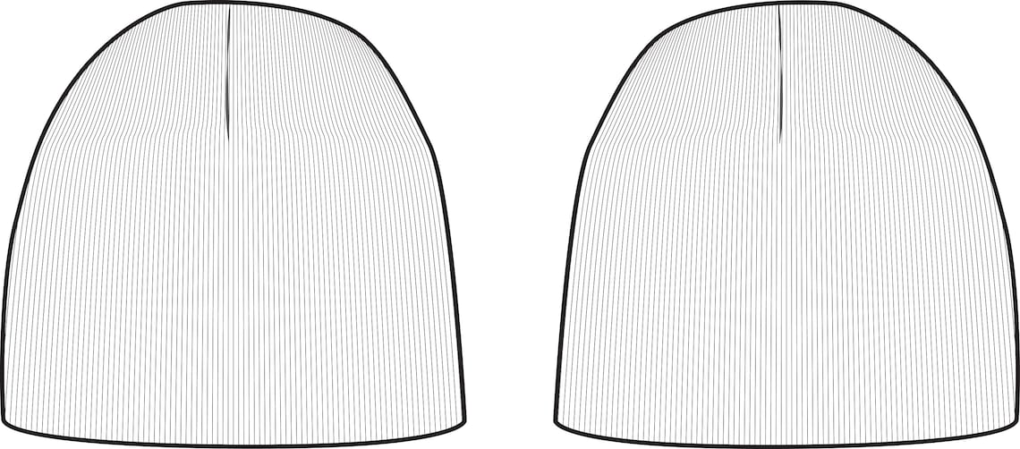 Beanie Vector Templates (Download Now) - Etsy