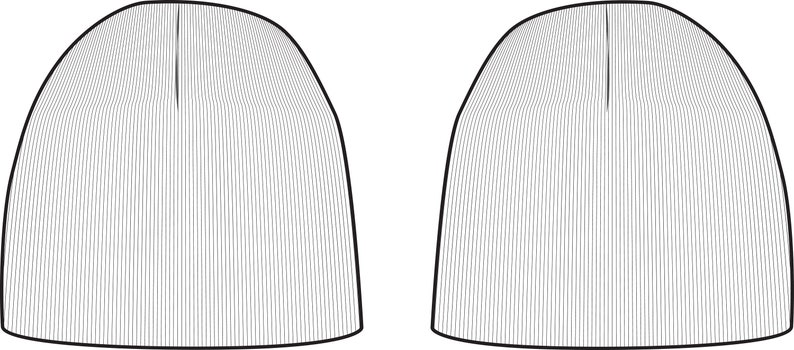 Beanie Vector Templates (Download Now) - Etsy