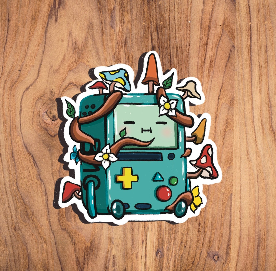 BMO Sat Too Long - Holographic Star Sticker - Cute Cartoon Character ...