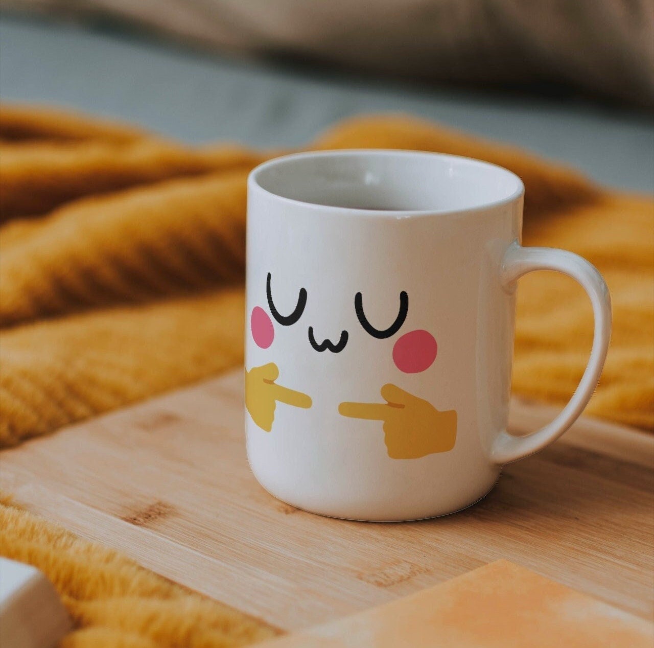 UWU Mug / UWU Mug With Pointing Fingers / Cute Mug / Anime Mug / Kawaii ...