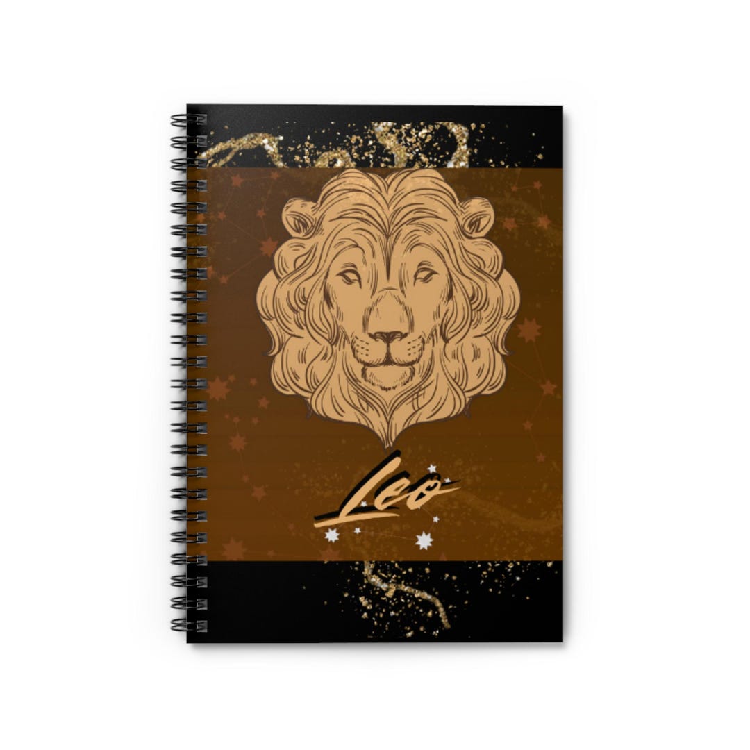 Leo Zodiac Spiral Notebook - Perfect for Astrology Lovers, Journaling ...