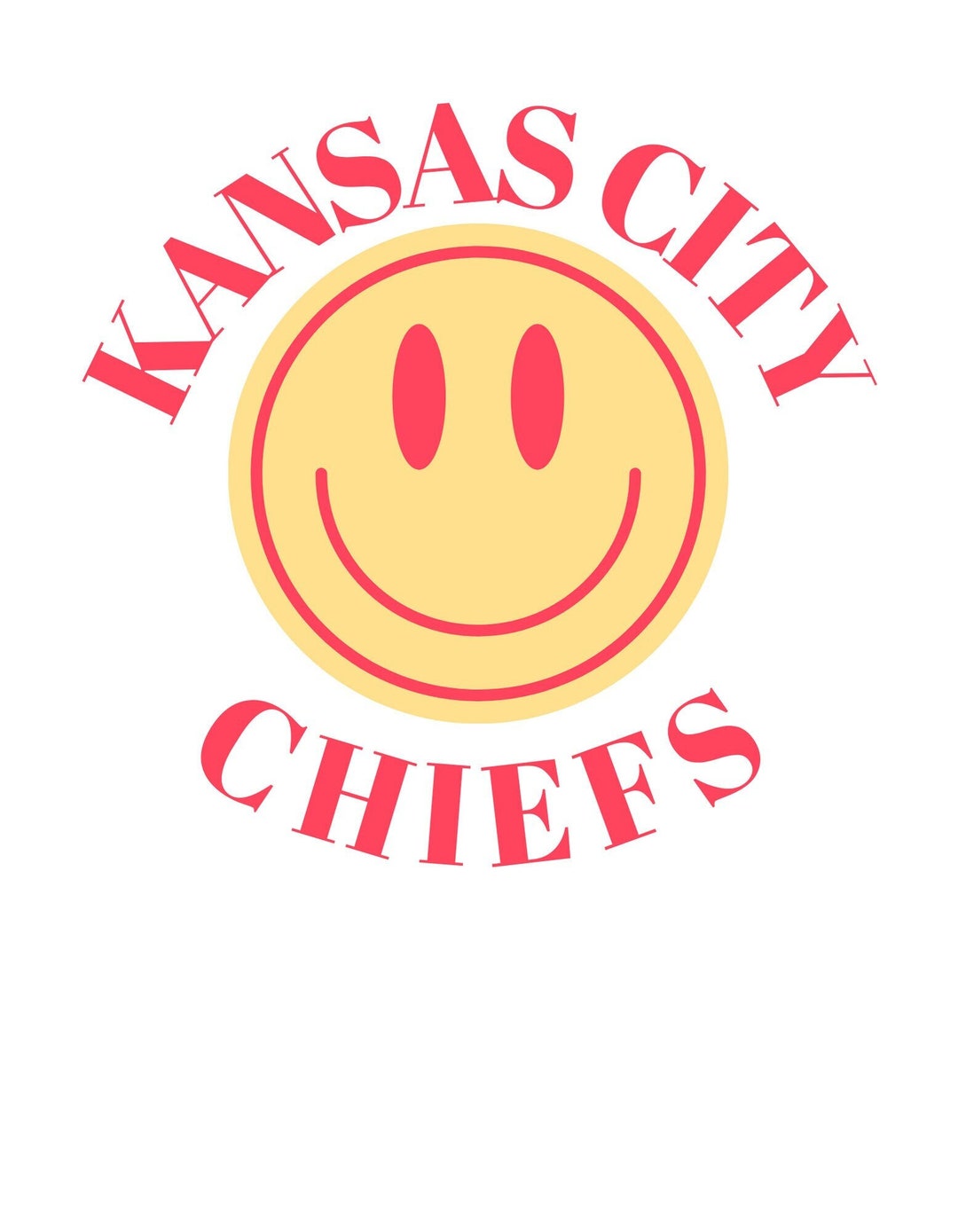 DOWNLOAD Two Cute Smiley Face Emoji Kansas City KC Chiefs - Etsy