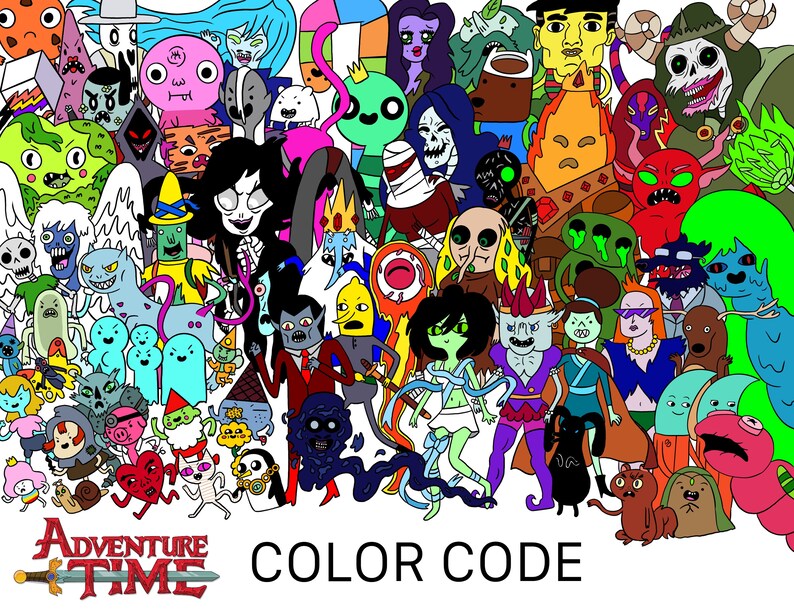 Adventure Time VILLAINS Coloring Page - Etsy