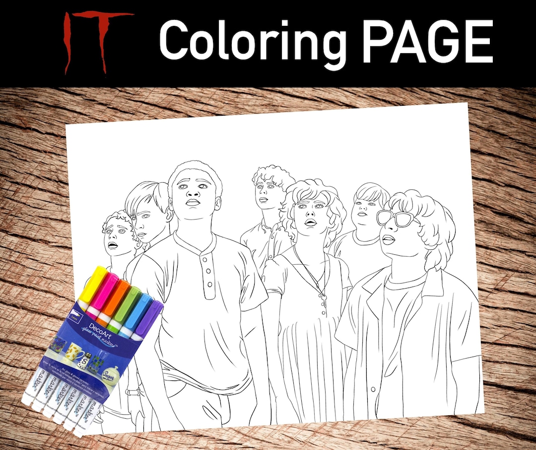 IT Coloring Page | DOWNLOAD & PRINT - Etsy