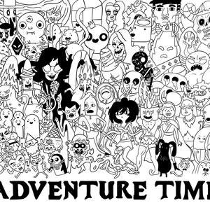Adventure Time VILLAINS Coloring Page - Etsy